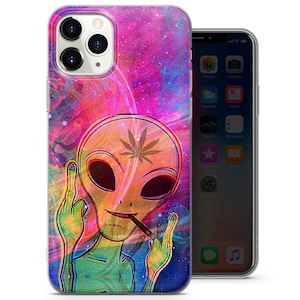 Psychedelic Alien Trippy Phone Case Visuals Colours Sun Aesthetic Cover ...