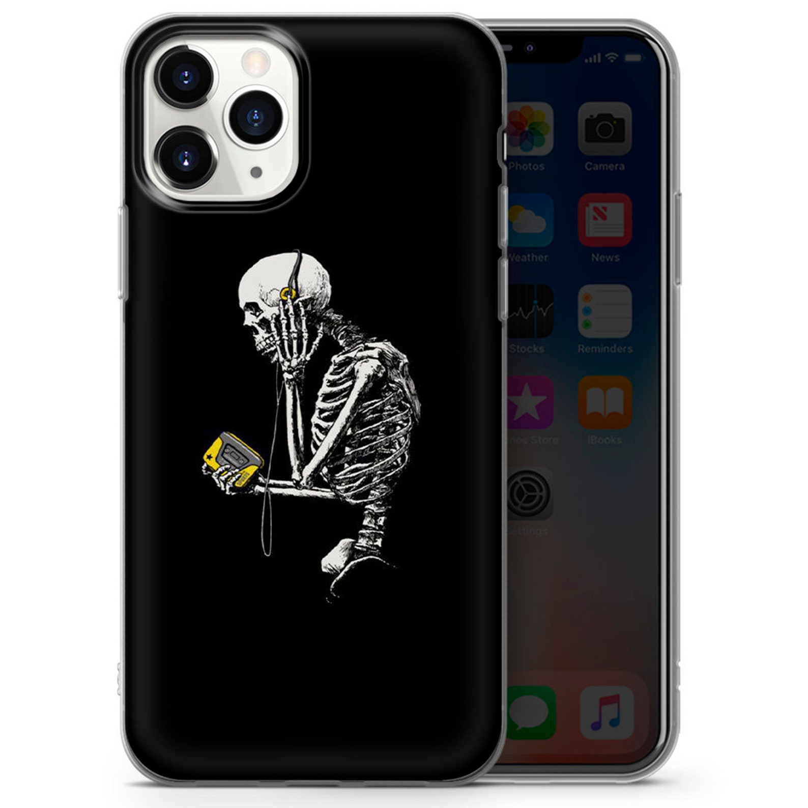 Aesthetic Skeleton Phone Case Skull Bones Cover Lovers Heart Fit iPhone ...