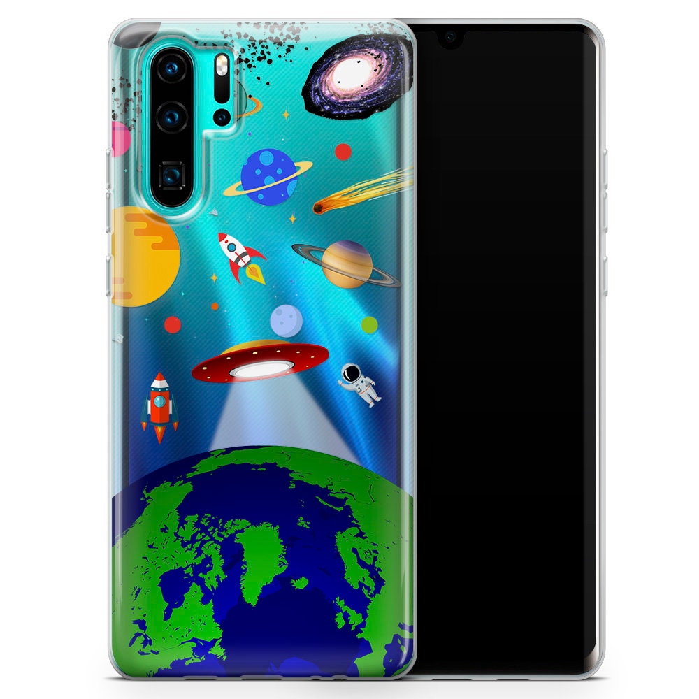 Planet Universe Phone Case Stars Astronaut Cover Alien Ship Cosmos ...
