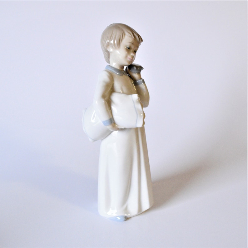 Zaphir Porcelain Figurine Boy With Clock Made in Spain - Etsy Ireland
