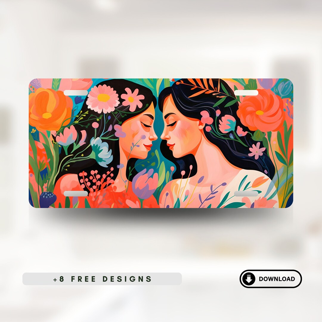 License Plate Wrap License Plate Svg Valentines Day License Plate Sublimation Design Digital