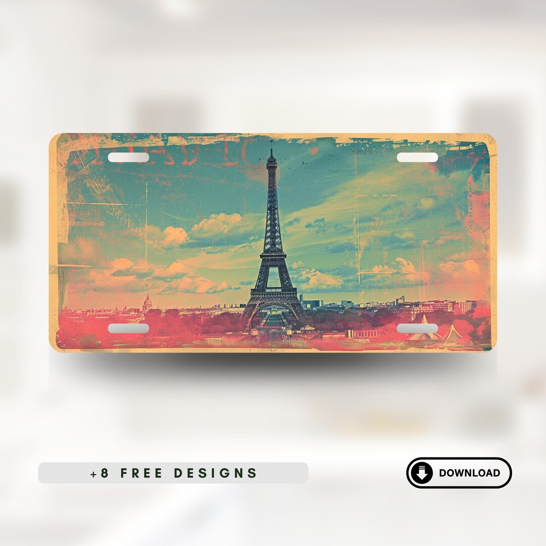 License Plate Wrap, License Plate SVG, Valentine's Day License Plate ...