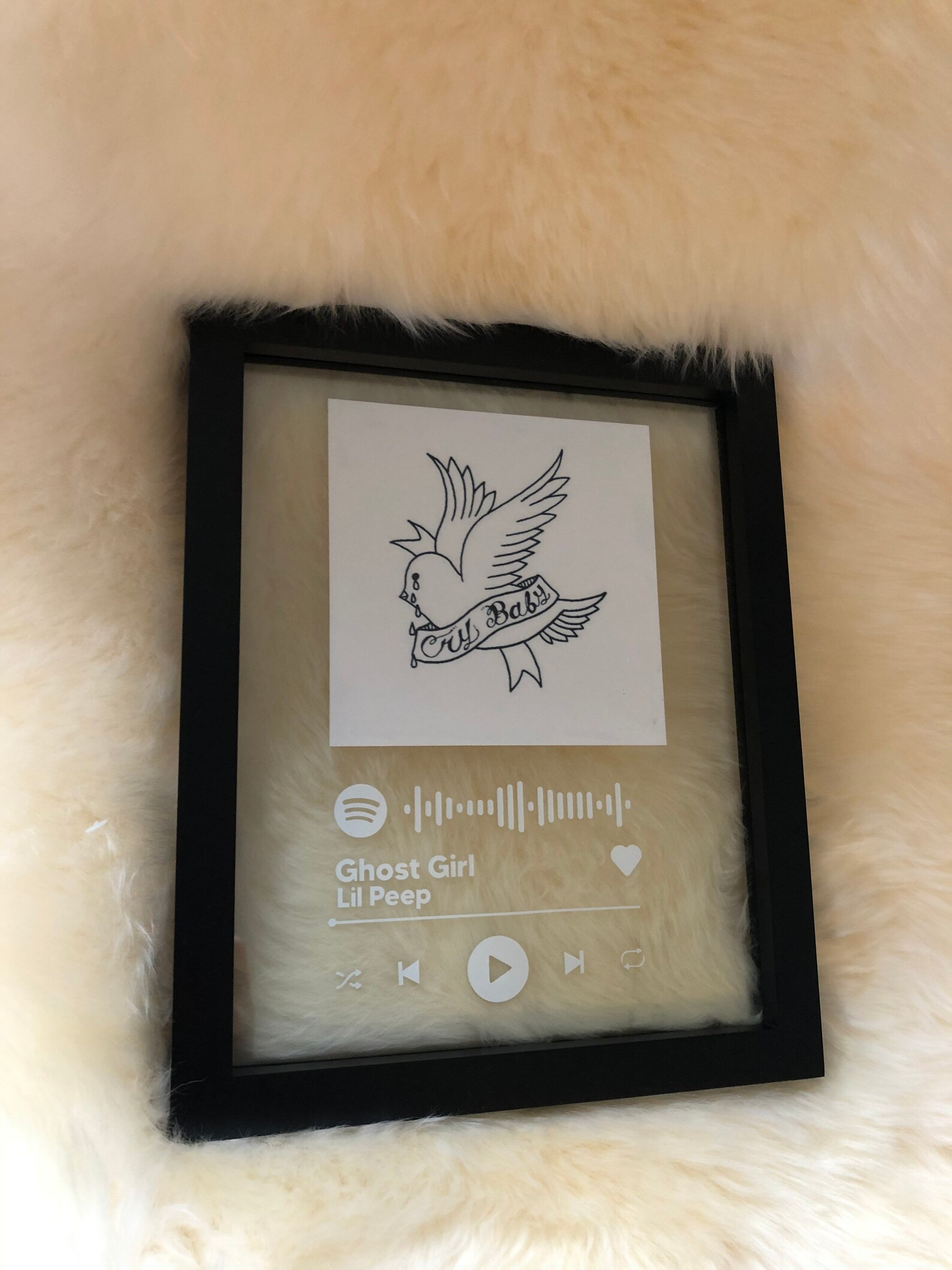 Custom Spotify Glass Frame Art Spotify Song Poster Custom | Etsy