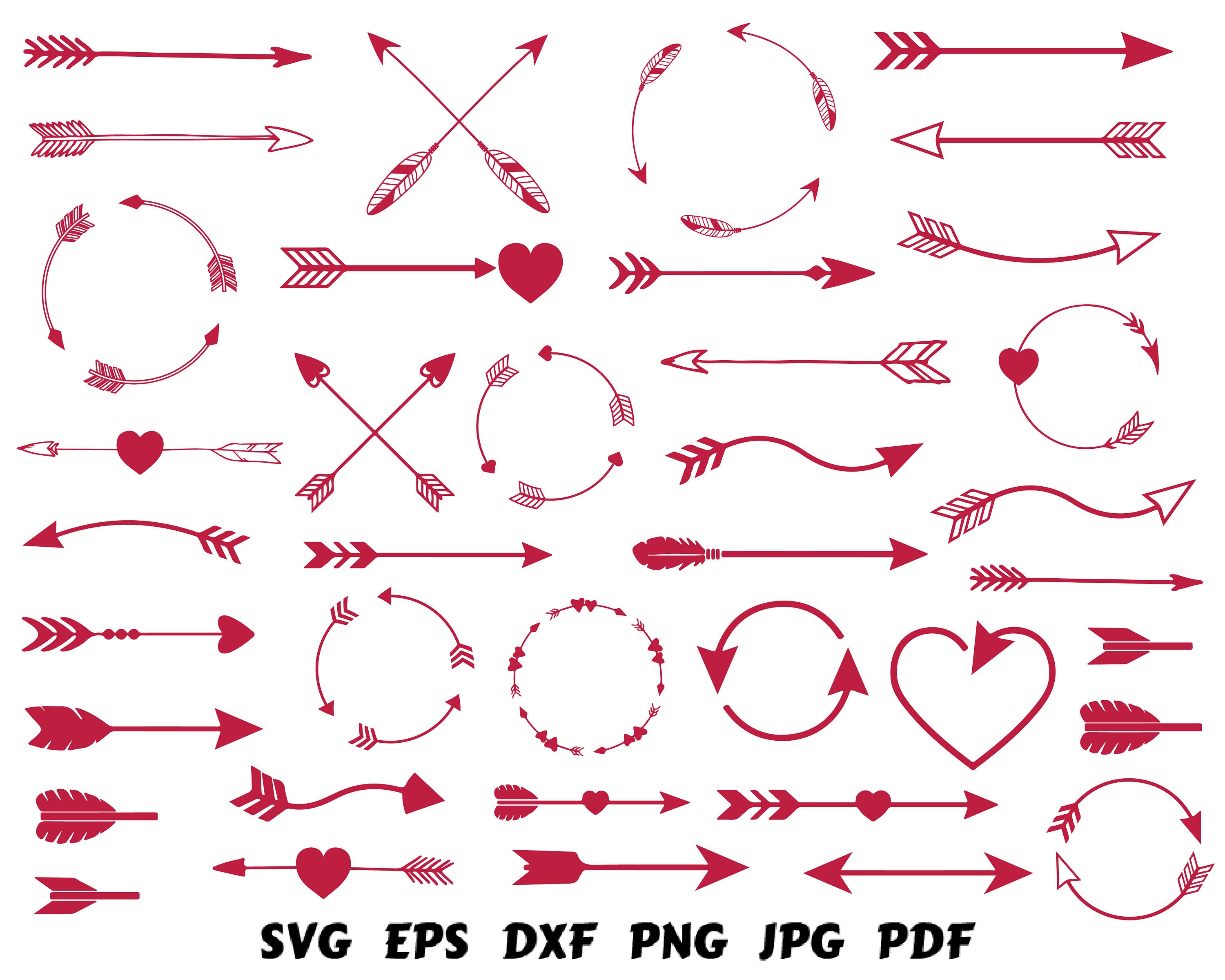 35 Arrow Svg Arrow bundle Svg Arrow Cut File Arrow Clip | Etsy