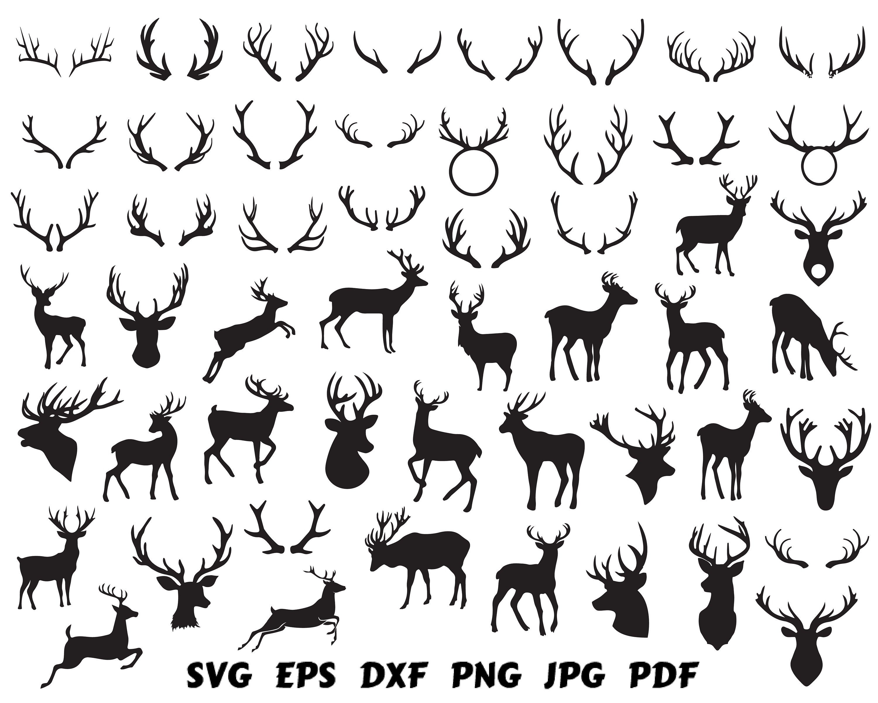 Deer Antlers Silhouette Png