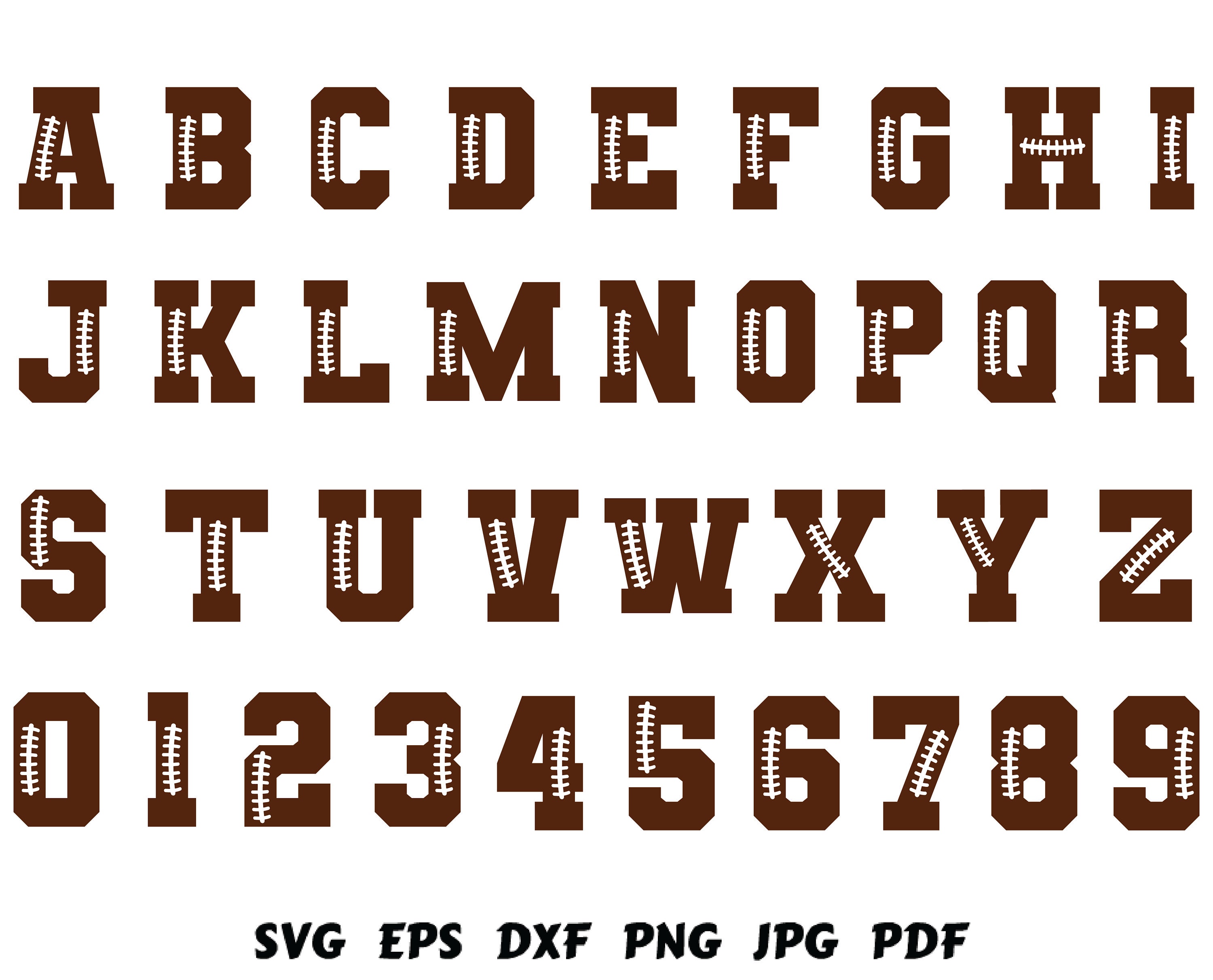 Sport Alphabet Svg Sport Font Svg Sport Numbers Svg Sport - Etsy