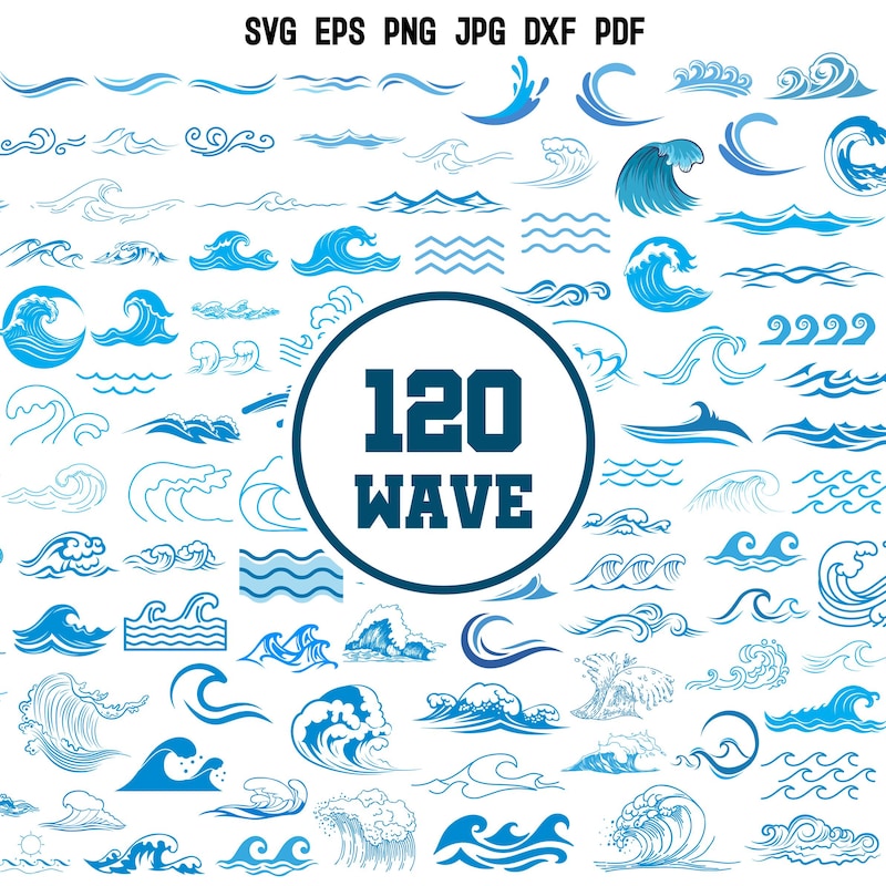 Wave File Png Svg - Etsy UK