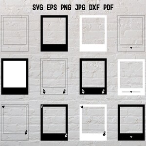 Retro Picture Frame SVG | Retro Photo Frame SVG | Polaroid Frame SVG ...