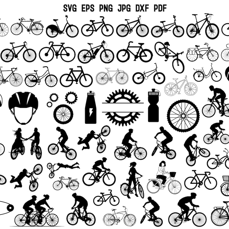 Bicycle Svg - Etsy