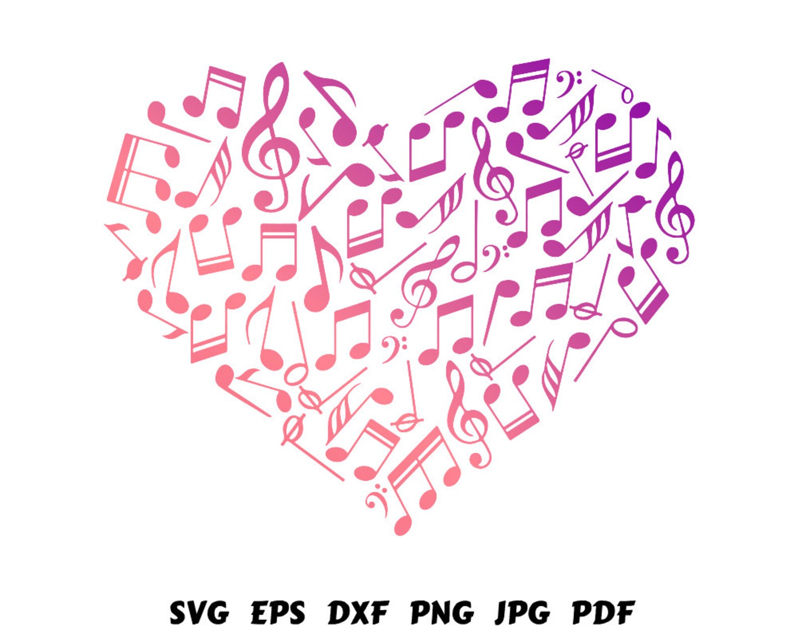 Musical Notes Svg Music Svg Musical Svg Musical Notes | Etsy