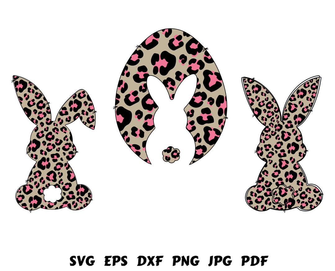 Easter Leopard Svg Easter Svg Easter Bunny Svg Easter Eggs Svg Easter ...