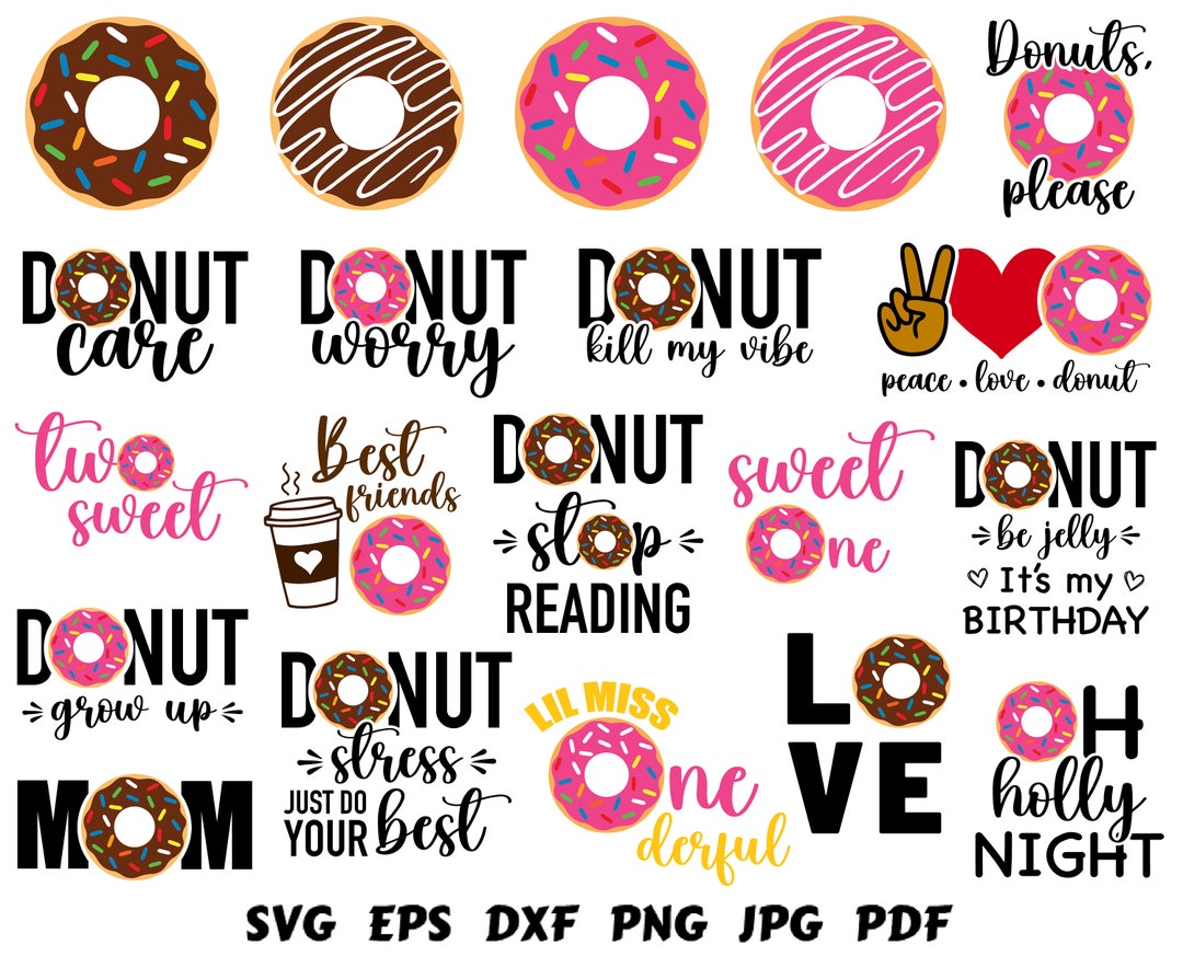 Donut SVG | Donut Clipart | Donut Quote SVG | Donut Cricut | Donut Cut ...