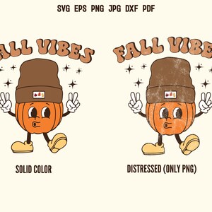 Retro Fall SVG PNG Clipart for Sublimation Fall Vibes T Shirt Fall ...