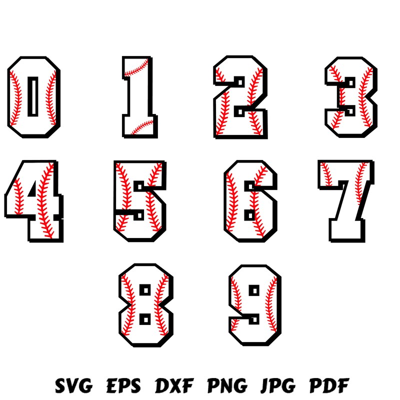 Varsity Numbers - Etsy