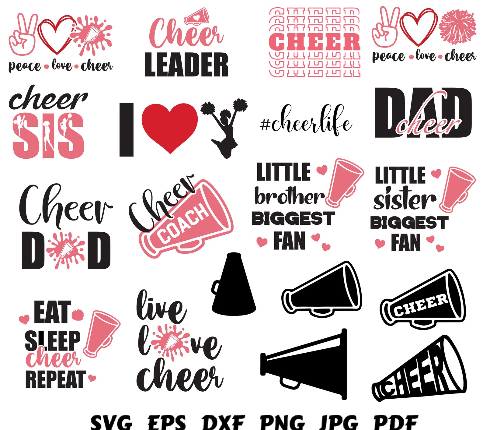 Cheer Svg Cheerleading Svg Cheerleader Svg Megaphone Svg Cheer - Etsy