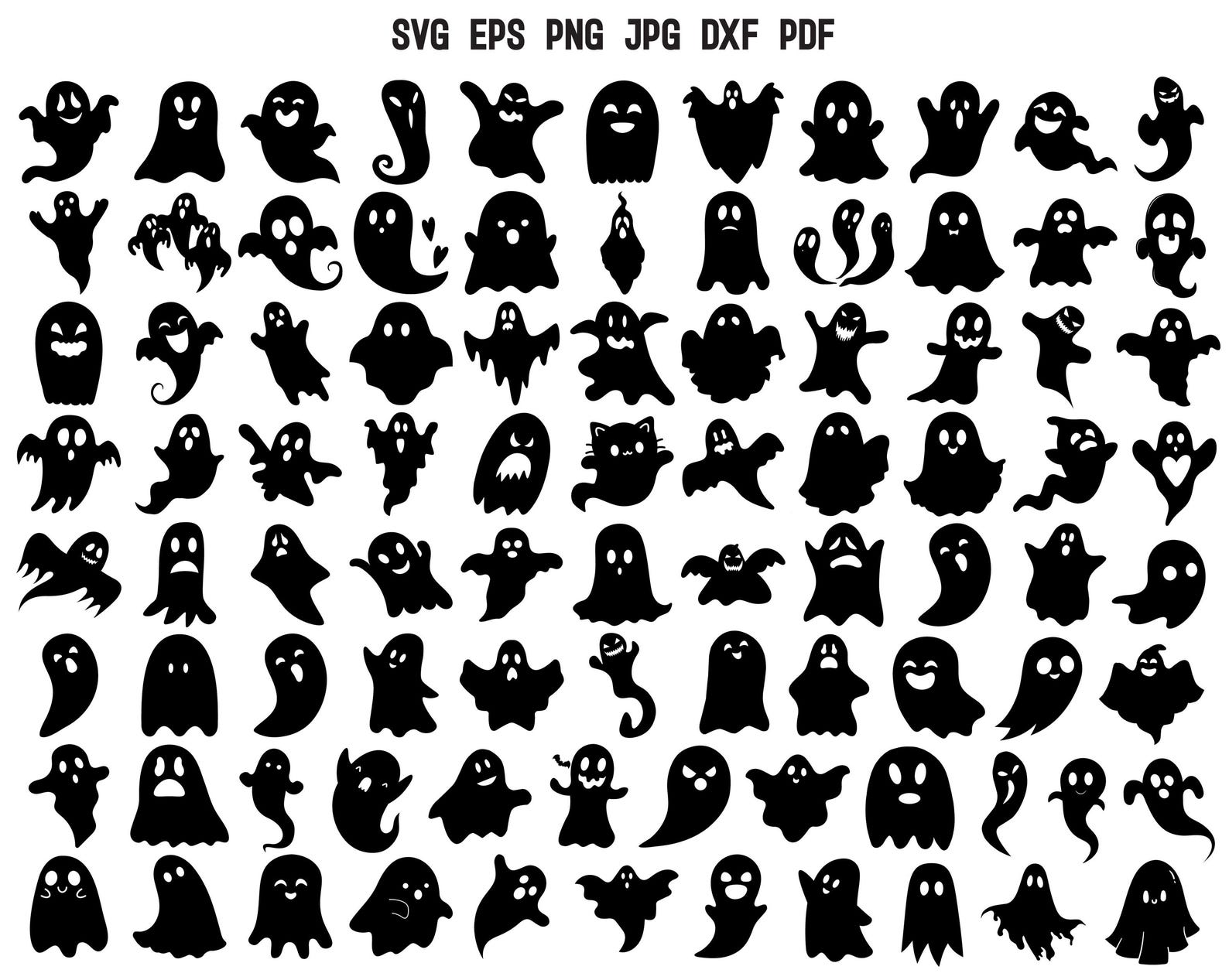Ghost SVG | Halloween Ghost SVG | Ghost Cut File | Cricut | Clipart ...