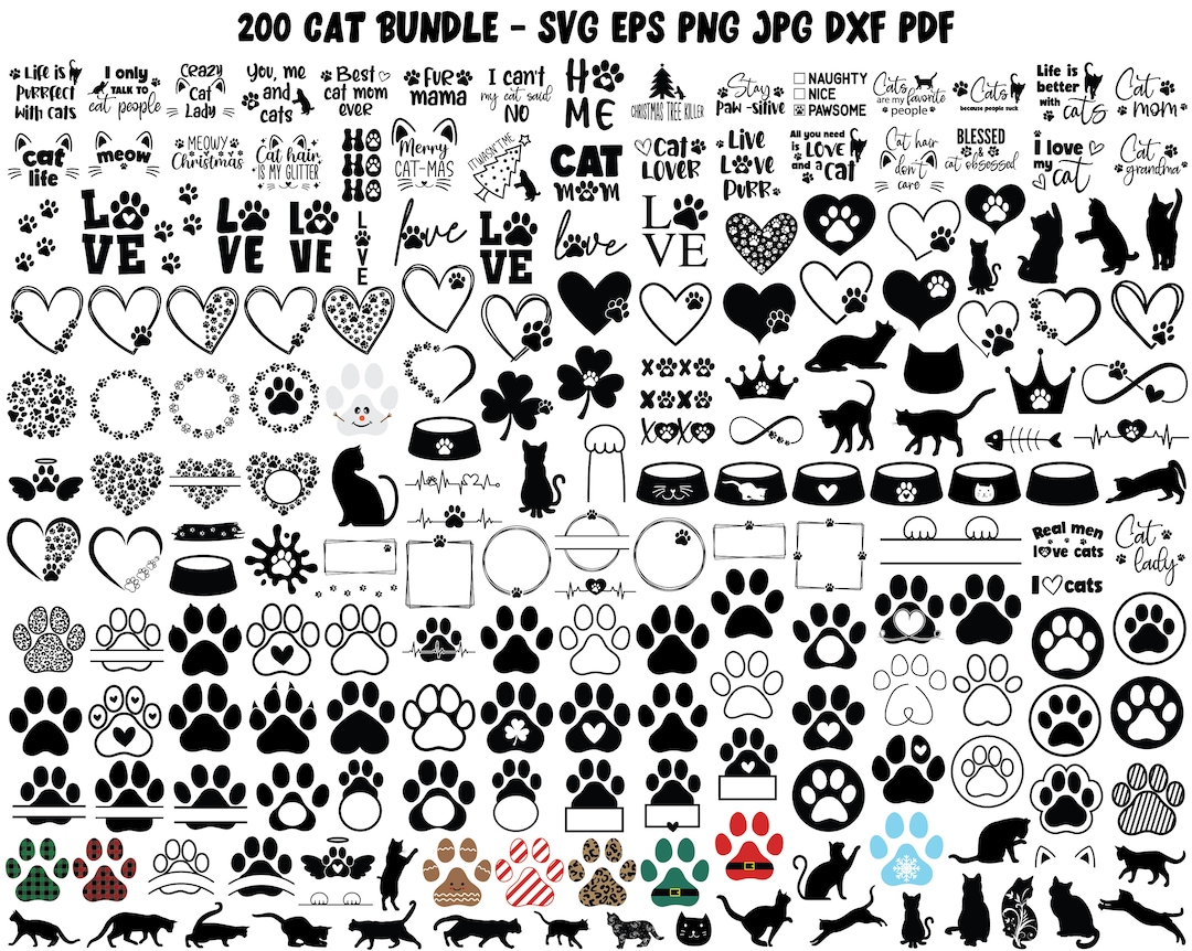 Cat Silhouette | Cat SVG | Cat Cut File | Cat Head SVG | Cat Mom Svg ...