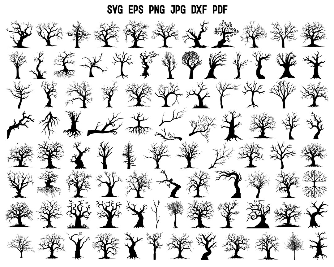 Tree SVG | Dead Tree SVG | Tree Silhouette | Tree Cut File | Tree ...