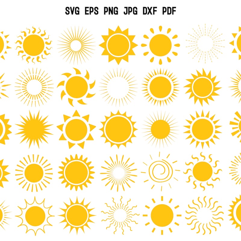 Sun Svg - Etsy