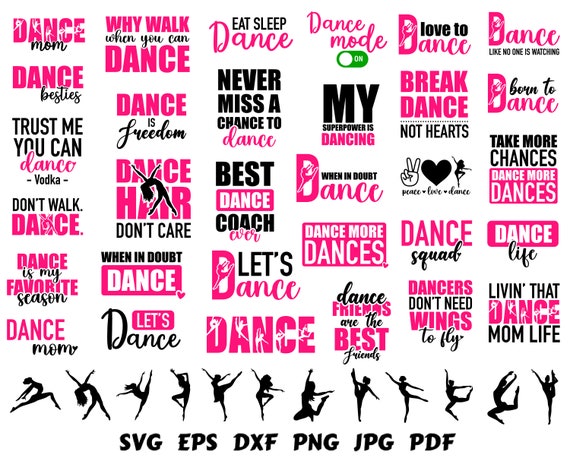 Dance Svg Bundle Dancer Svg Dance Printable Shirt Dance Cut - Etsy ...