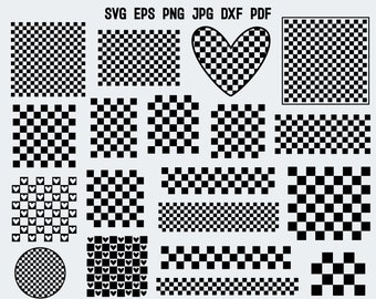 Checkered SVG Checkered Pattern SVG Checkerboard SVG Seamless Checkered ...