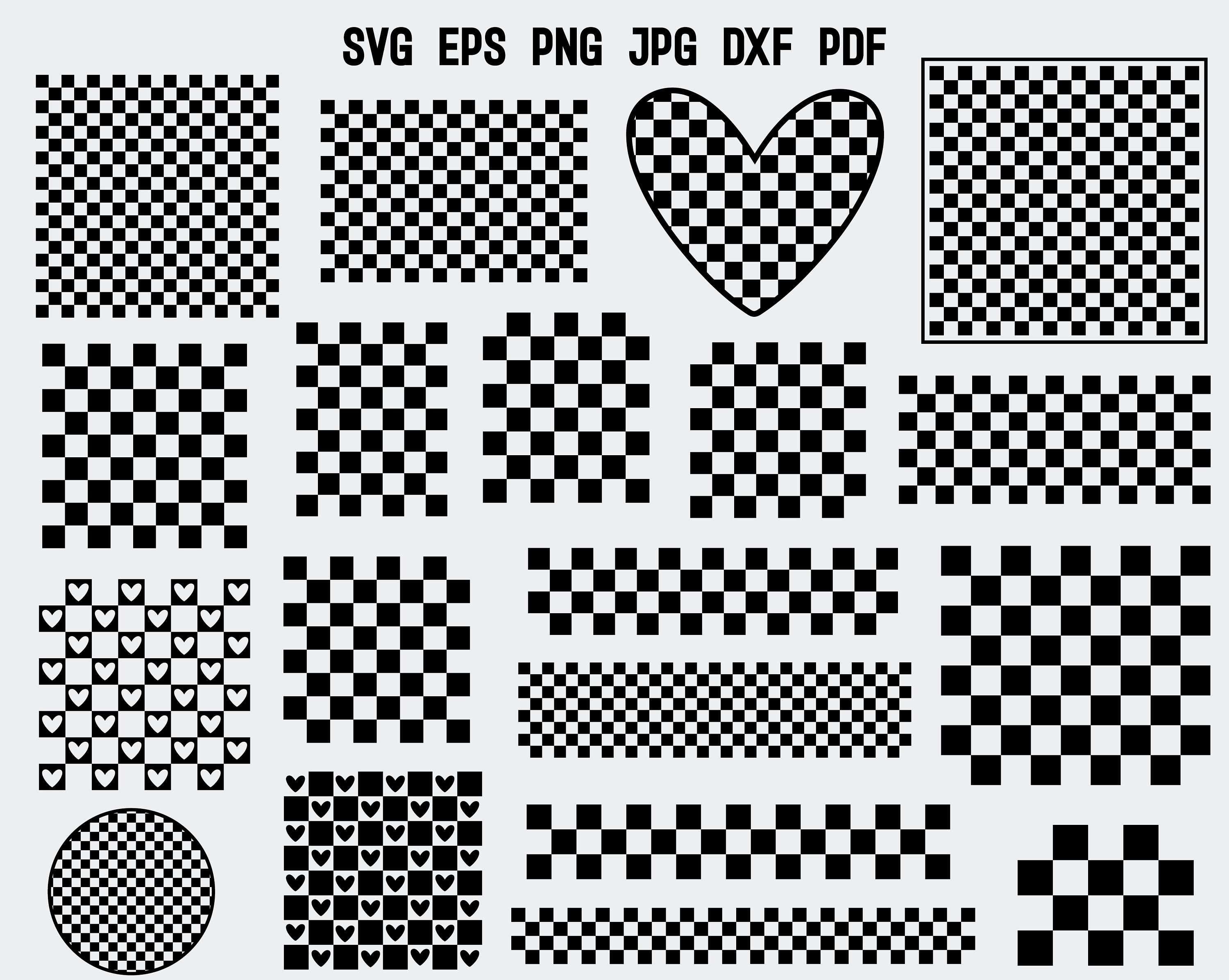 Checkered Pattern SVG | Seamless Checkered Pattern SVG | Checkered ...