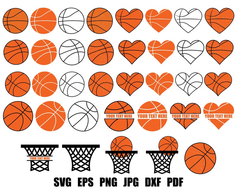 Basketball Silhouette Basketball SVG Basketball Ball SVG - Etsy