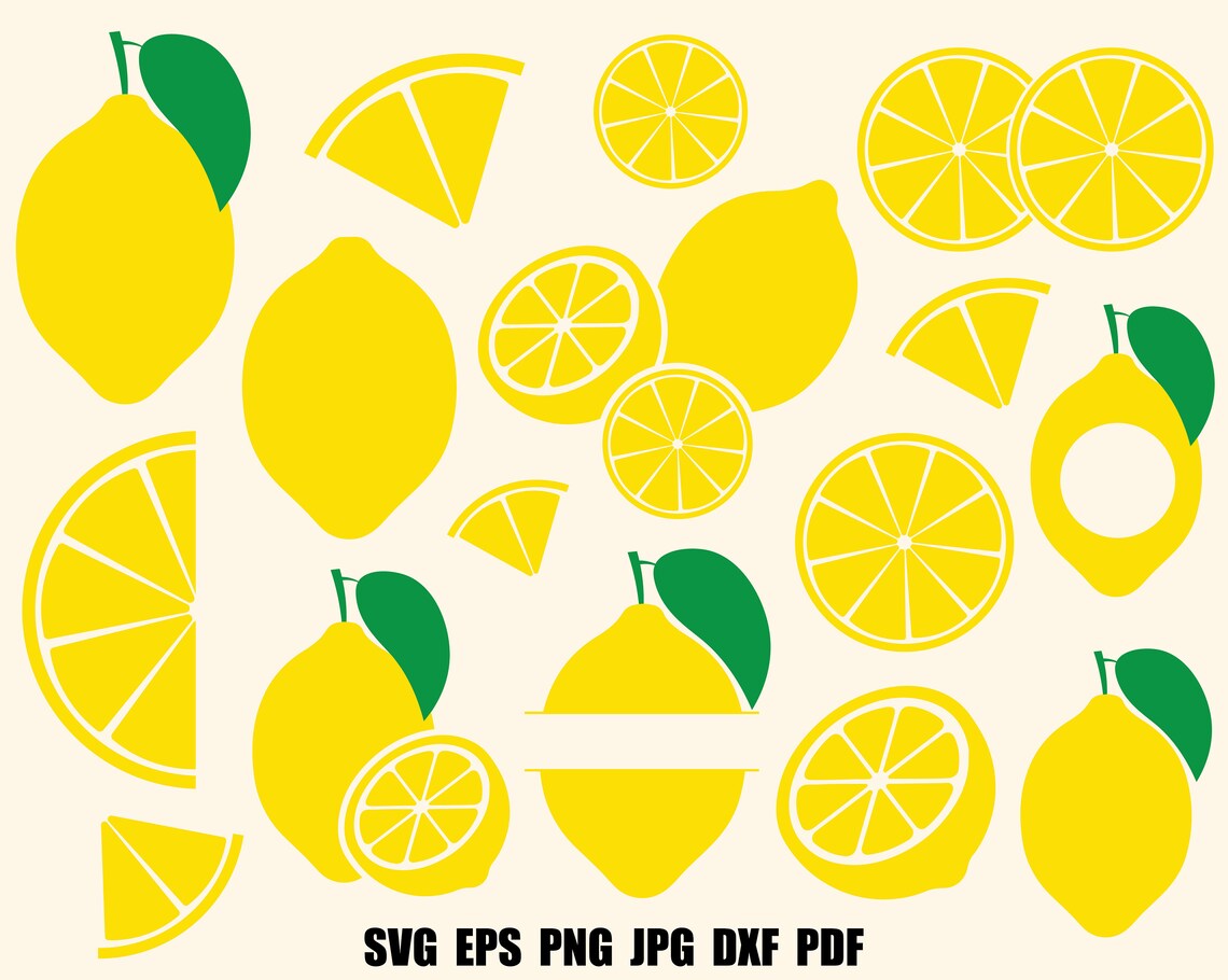 Lemon SVG for Commercial Use Lemon Clipart Summer Svg Groovy Svg Retro ...