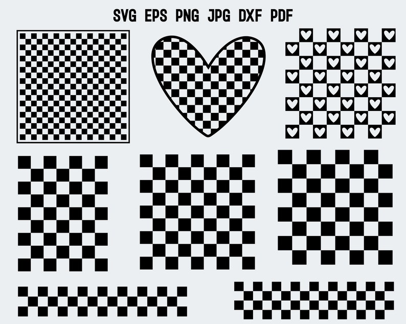 Checkered Pattern SVG | Seamless Checkered Pattern SVG | Checkered ...