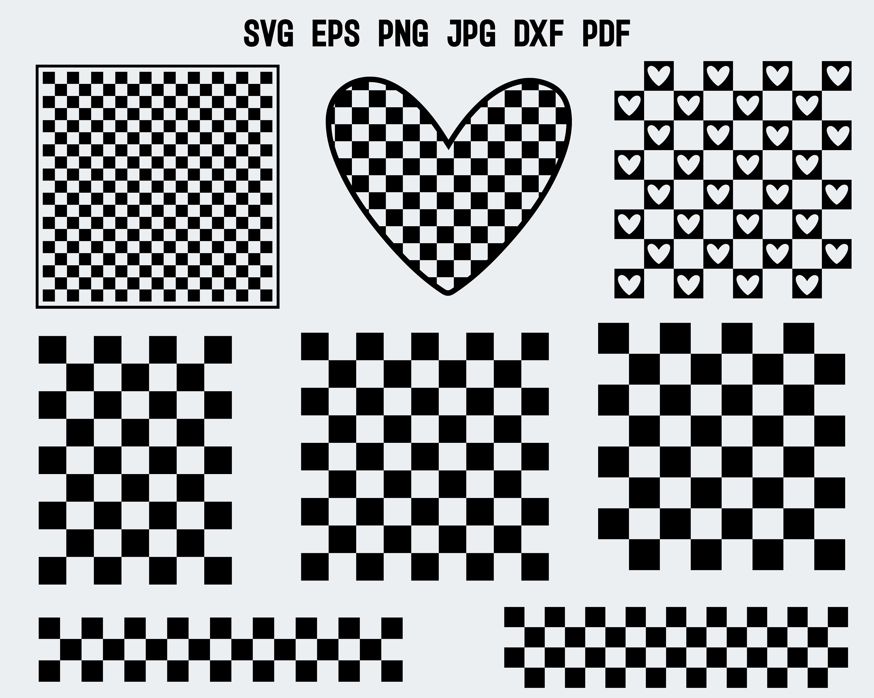 Checkered Pattern SVG | Seamless Checkered Pattern SVG | Checkered ...