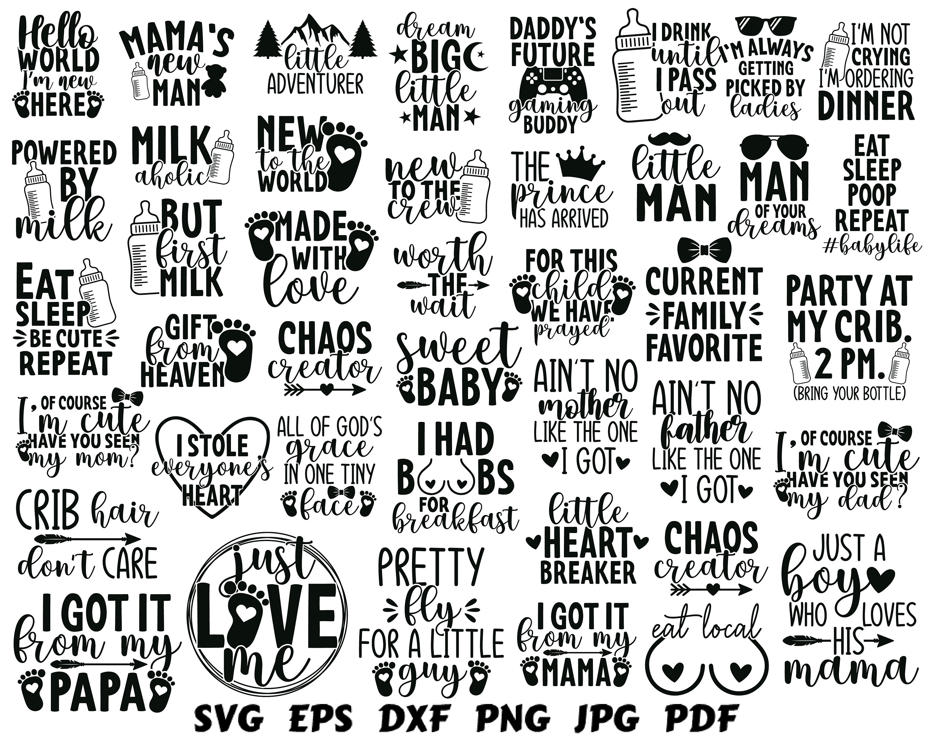 Baby Svg Bundle Baby Boy Svg Newborn Svg Baby Quotes Svg Funny - Etsy UK