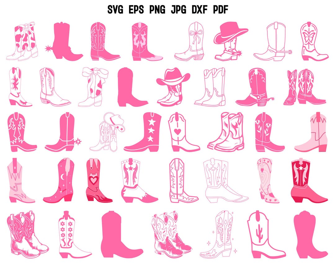 Cowgirl Boots SVG | Cowgirl SVG | Cowboy Boots Cut File | Cowgirl ...
