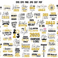 New Year Svg - Etsy