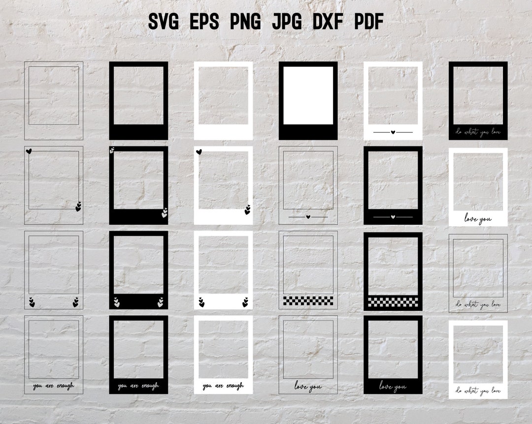 Retro Picture Frame SVG | Retro Photo Frame SVG | Polaroid Frame SVG ...