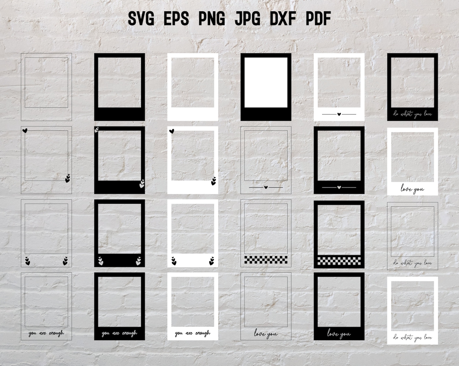 Retro Picture Frame SVG Retro Photo Frame SVG Polaroid Frame SVG ...