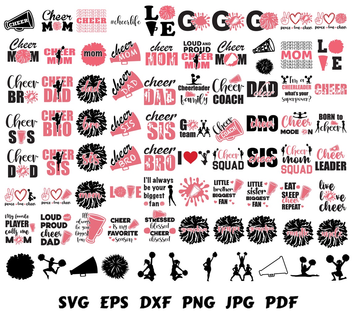 Cheer Svg Cheerleading Svg Cheerleader Svg Megaphone Svg Cheer - Etsy