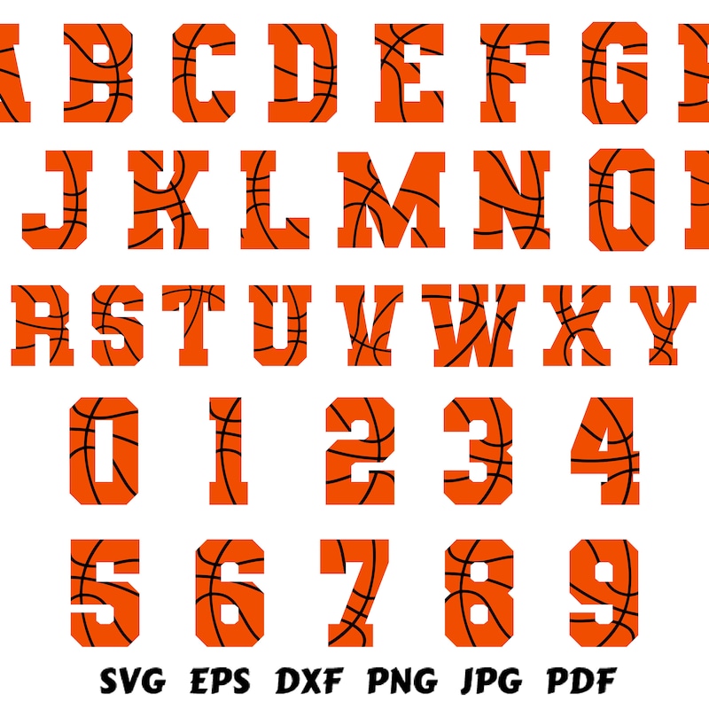 Basketball Numbers - Etsy