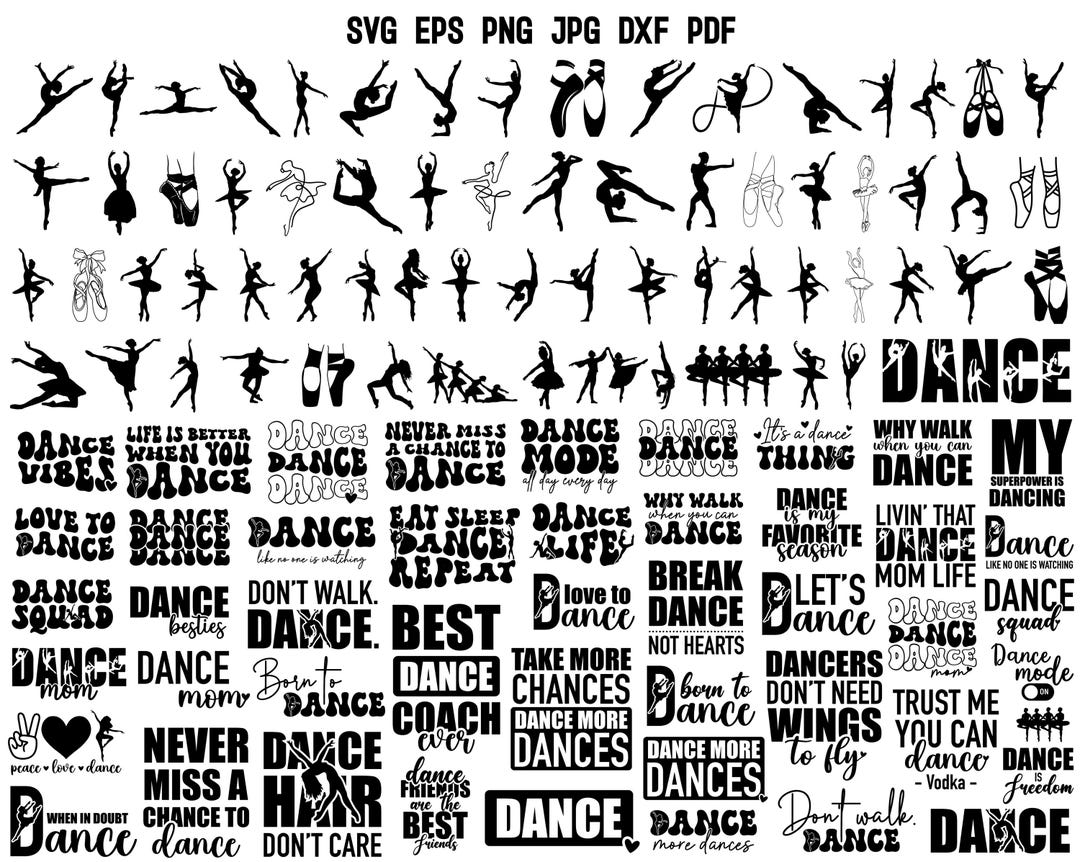 Dance SVG | Dancer SVG | Dance Silhouette | Cut File | Cricut | Dance ...