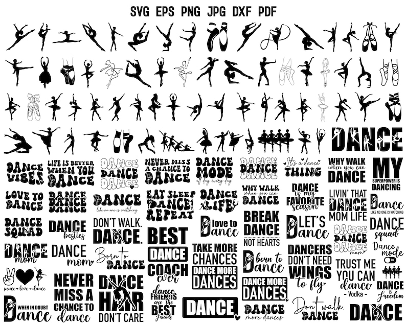 Dance SVG | Dancer SVG | Dance Silhouette | Cut File | Cricut | Dance ...