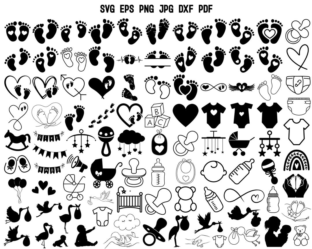 Baby SVG | Baby Cut File | Baby Shower SVG | Baby Announcement SVG ...