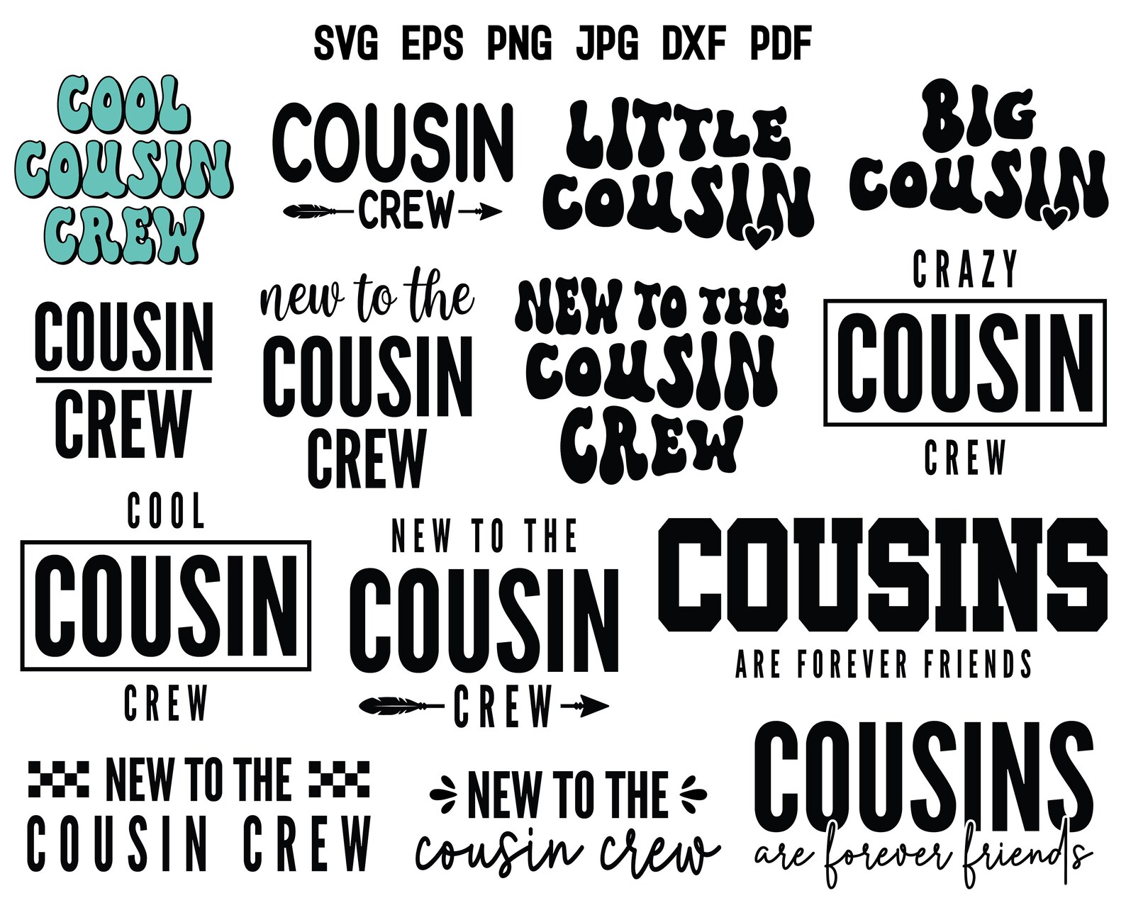 Cousin SVG | Cousin Crew SVG | Cousins SVG | Cousins Matching T Shirt ...
