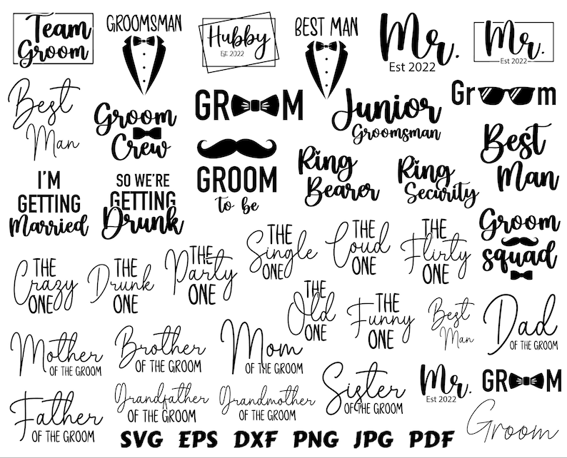 Groom Svg Wedding Svg Wedding Family Svg Marriage Svg Wedding ...