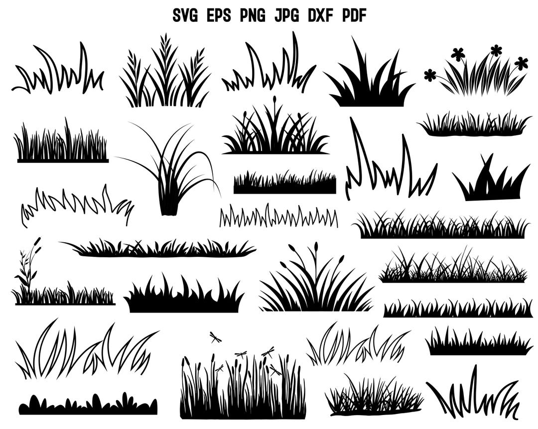 Grass SVG | Wild Grass SVG | Landscape SVG | Grass Cut File | Grass ...