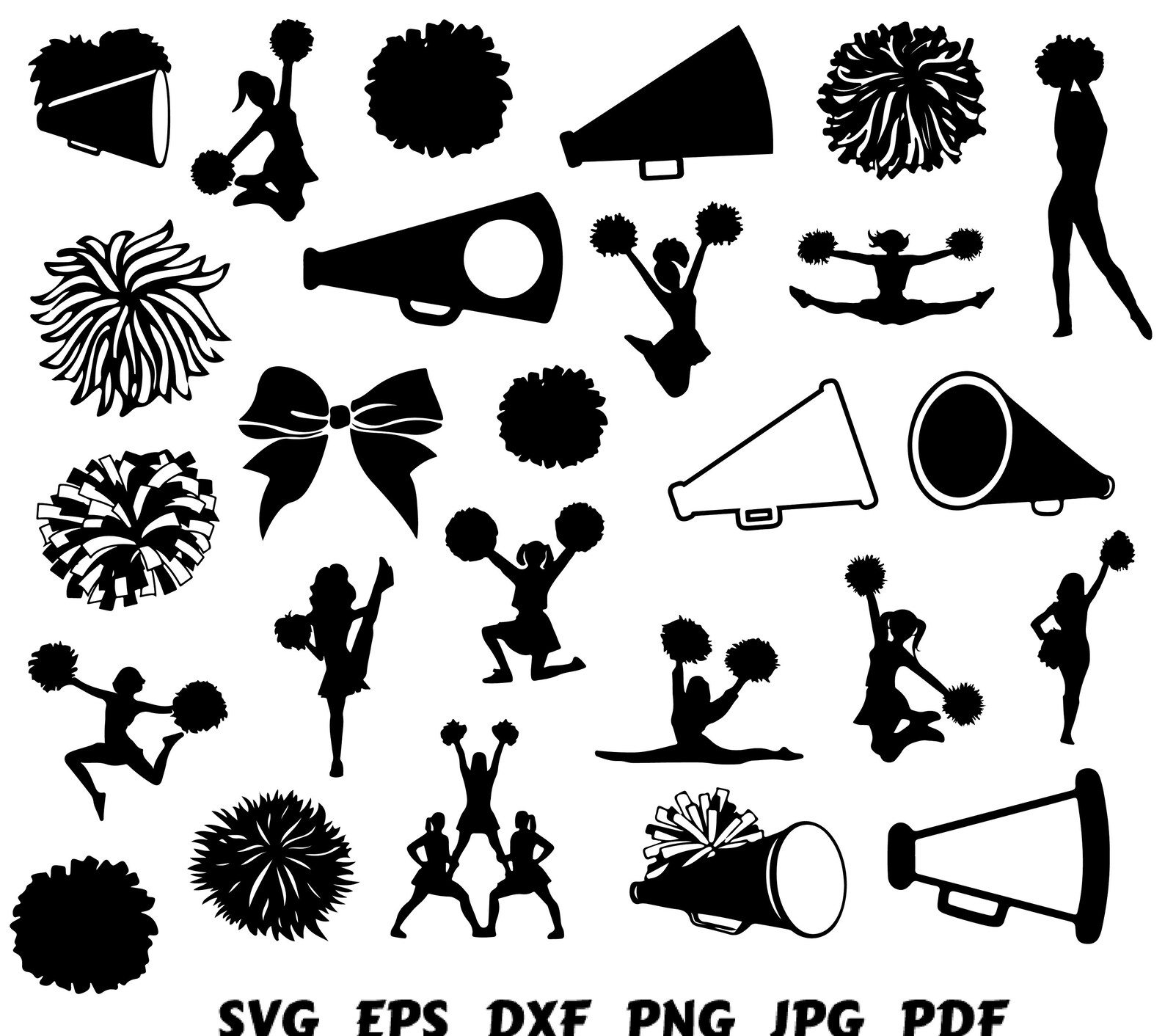 Cheer Svg Cheerleading Svg Cheerleader Svg Megaphone Svg Cheer - Etsy
