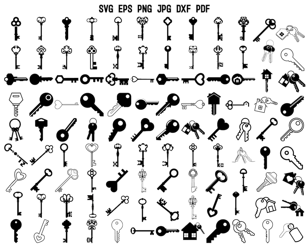 Key SVG | Key Cut File | Key Silhouette | House SVG | House Key SVG ...