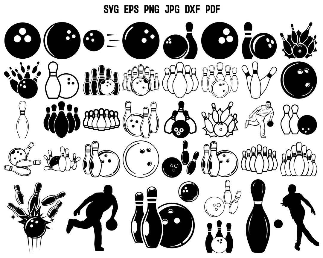 Bowling SVG | Bowling Cut File | Bowling Cricut | Bowling Silhouette ...