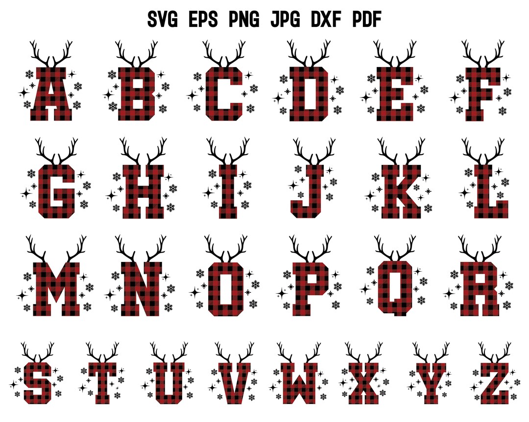 Christmas Alphabet SVG PNG Clipart | Sublimation | Cricut | Christmas ...