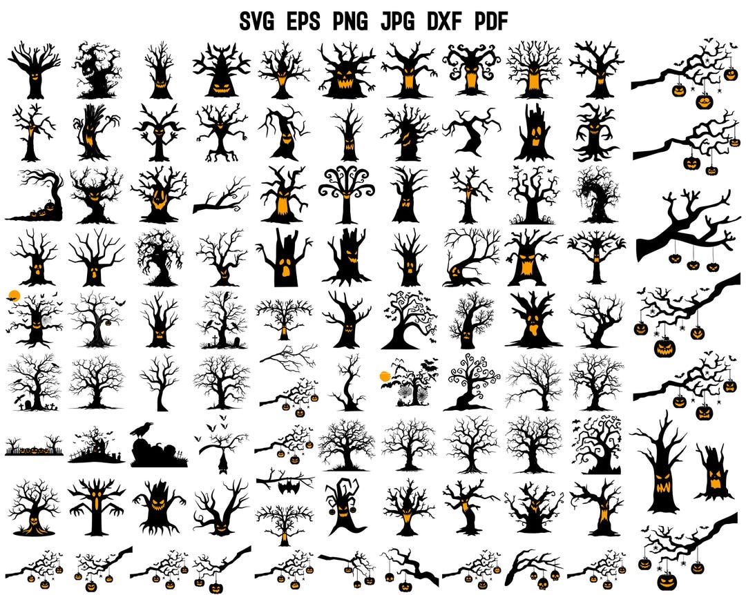 Halloween Tree SVG | Dead Trees SVG | Spooky Tree Svg | Scary Tree Svg ...