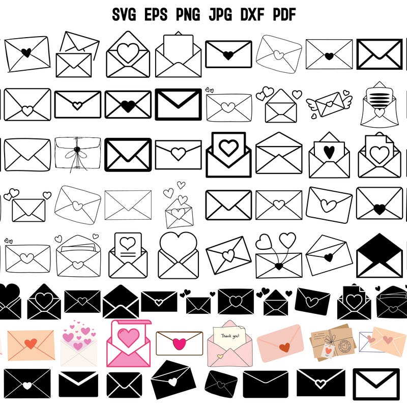Envelope Svg File - Etsy