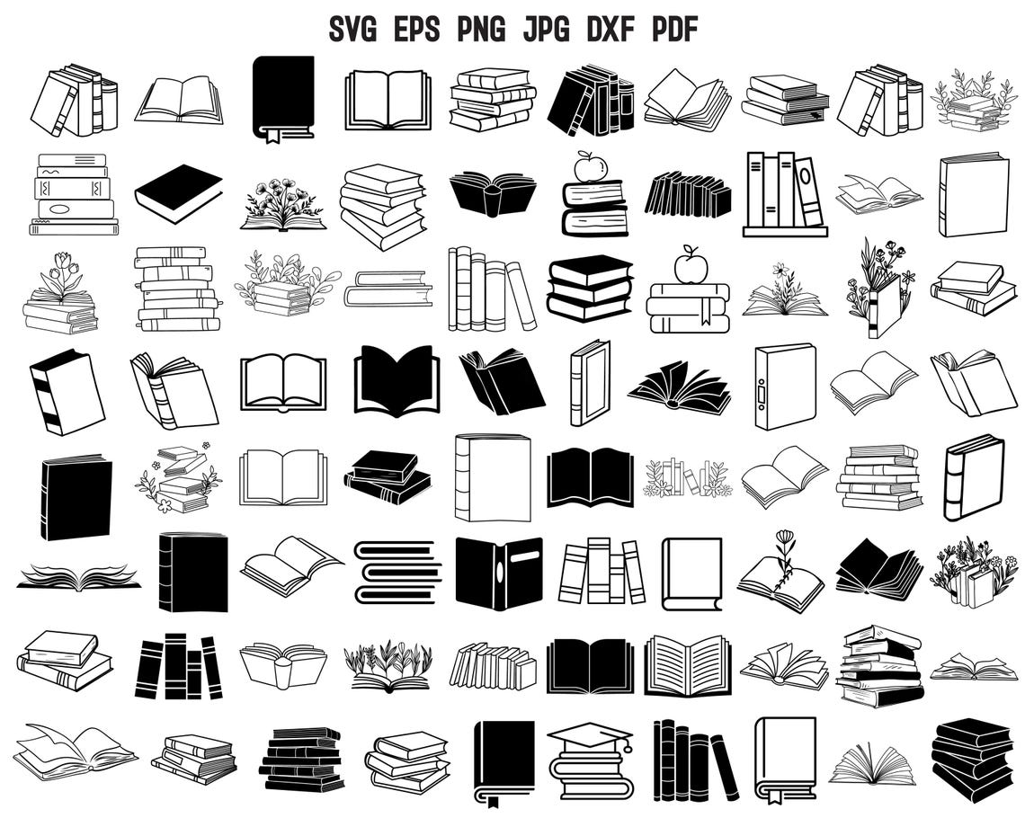 Books SVG | Reading SVG | Book Lover SVG | Book Cut File | Books Cricut ...